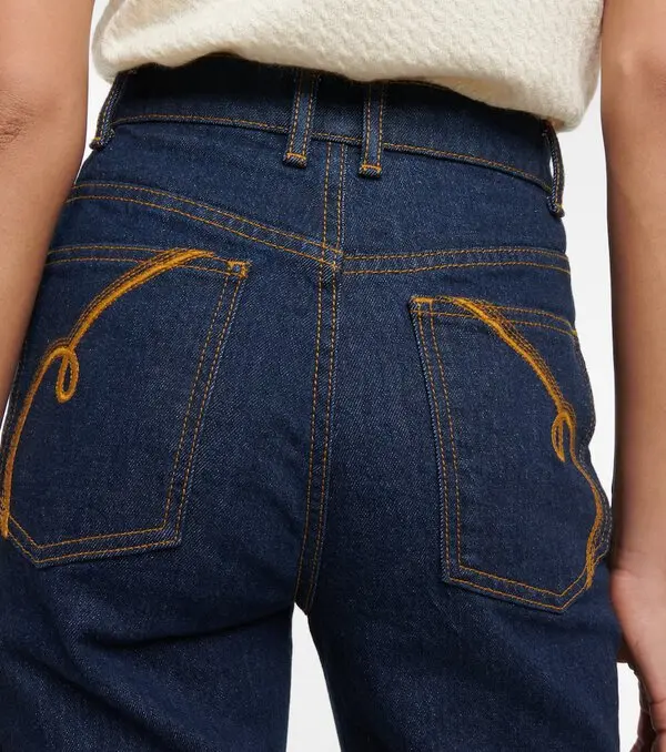 Tory Burch High-rise Straight-leg Jeans