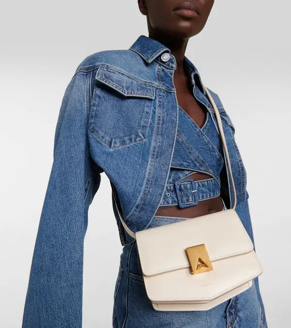 Alaïa Le Papa Small Leather Crossbody Bag
