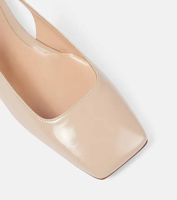 GIANVITO ROSSI Patent Leather Ballerina Flats