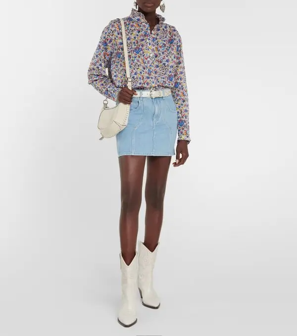 MARANT ETOILE Vesna Denim Miniskirt