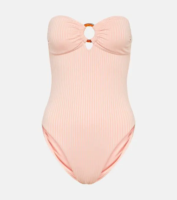 Melissa Odabash Barbuda Strapless Swimsuit - Pink