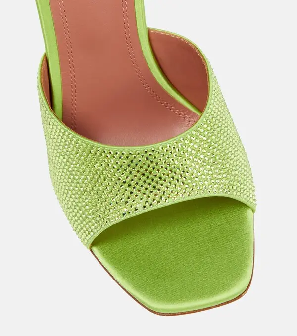 Amina Muaddi Embellished Wedge Sandals