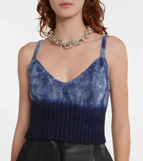 Altuzarra Sim Tie-dye Silk Crop Top