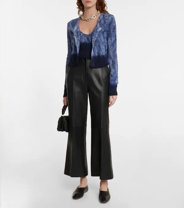 Altuzarra Sim Tie-dye Silk Crop Top