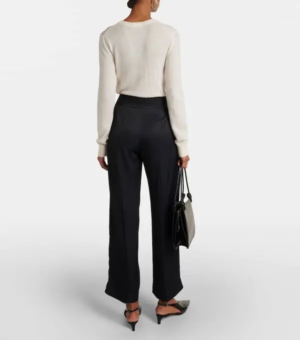 JIL SANDER High-rise Wide-leg Pants
