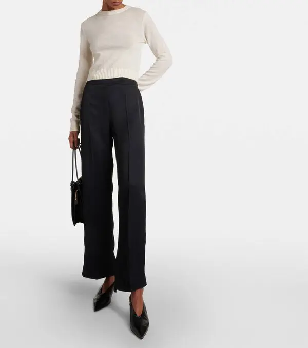 JIL SANDER High-rise Wide-leg Pants