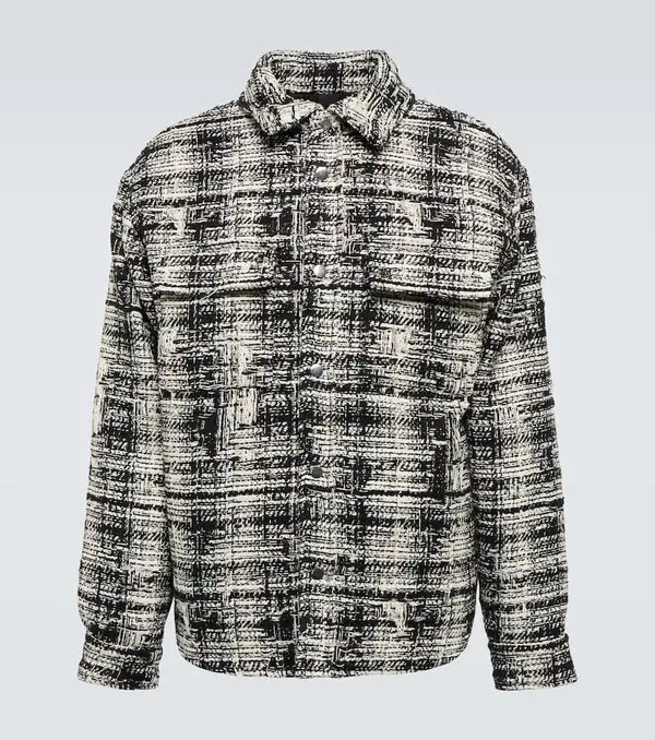 Amiri Tweed Blouson Jacket