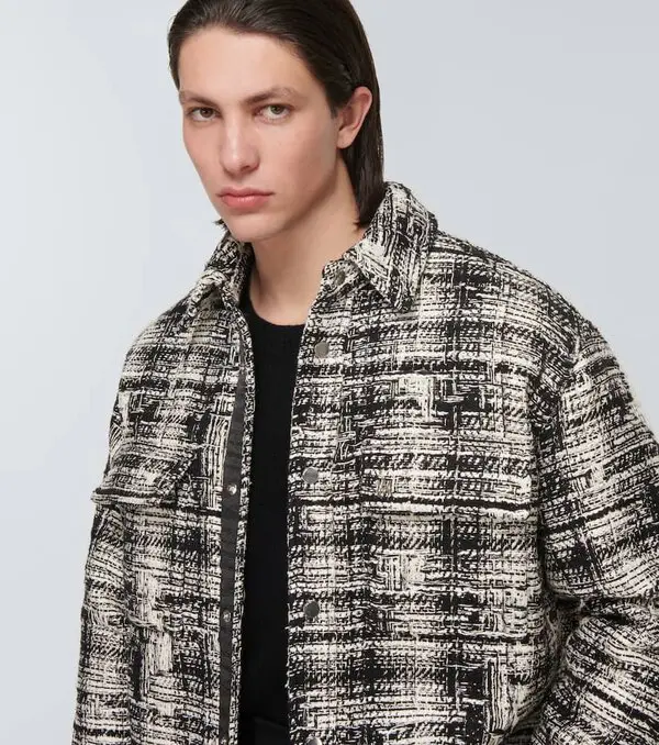 Amiri Tweed Blouson Jacket