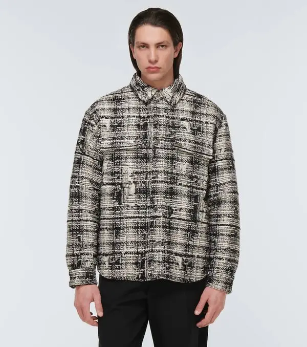 Amiri Tweed Blouson Jacket