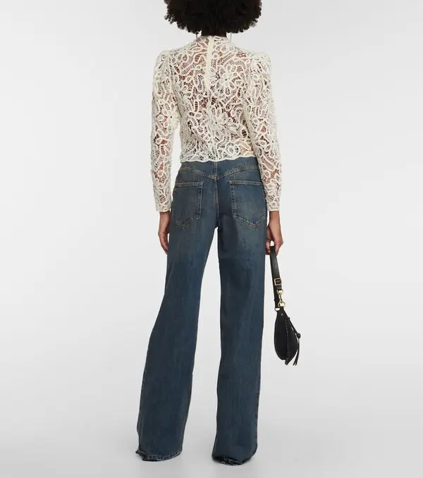 Isabel Marant Étoile Neline Floral Embroidered Top