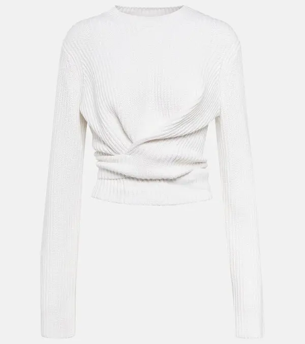 Proenza Schouler Cotton And Cashmere Sweater - White