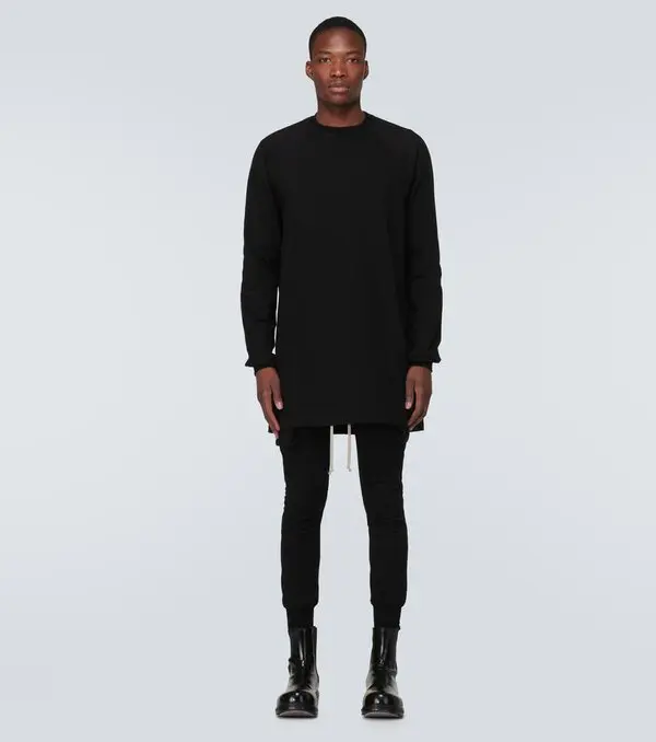 Rick Owens Mastodon Cotton Cargo Sweatpants - Black