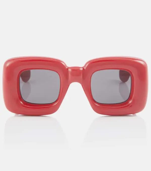 Loewe Inflated Square Sunglasses - Red
