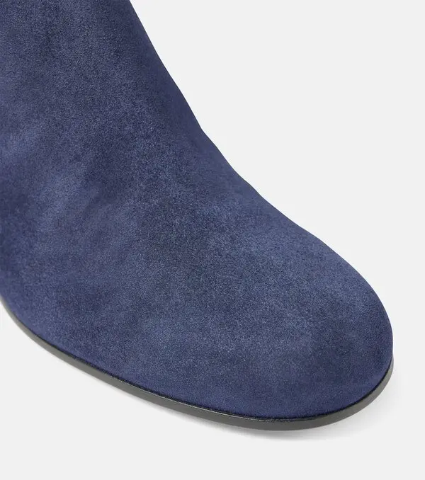 GIANVITO ROSSI 45 Suede Ankle Boots - Blue