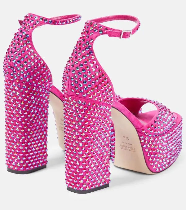 Paris Texas Holly Nicole Leather Sandals