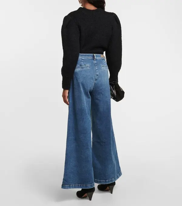 Ag Stella High-rise Wide-leg Jeans