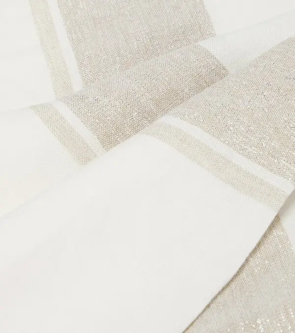 Brunello Cucinelli Striped Linen-blend Blanket