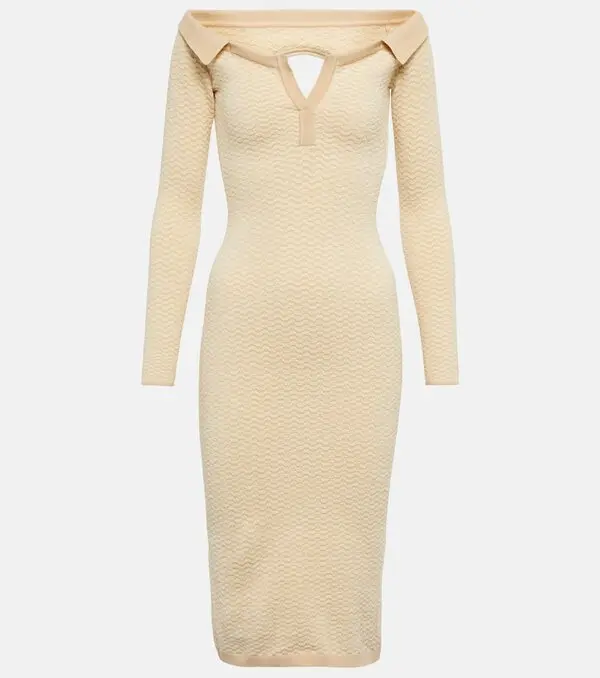 Jacquemus La Robe Pampero Cotton-blend Midi Dress