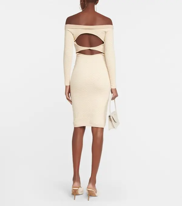 Jacquemus La Robe Pampero Cotton-blend Midi Dress