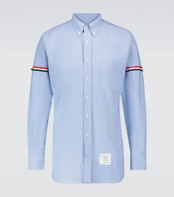 Thom Browne Grosgrain Armband Shirt - Blue