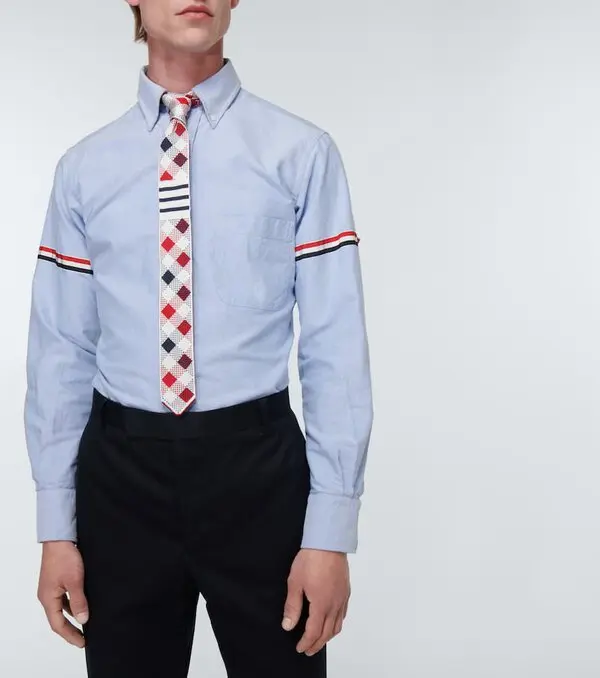 Thom Browne Grosgrain Armband Shirt - Blue