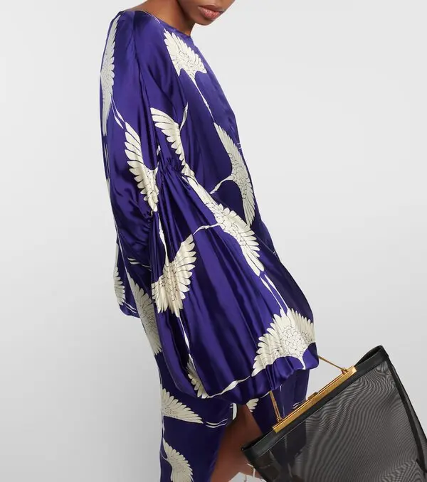 Khaite Zelma Printed Maxi Dress