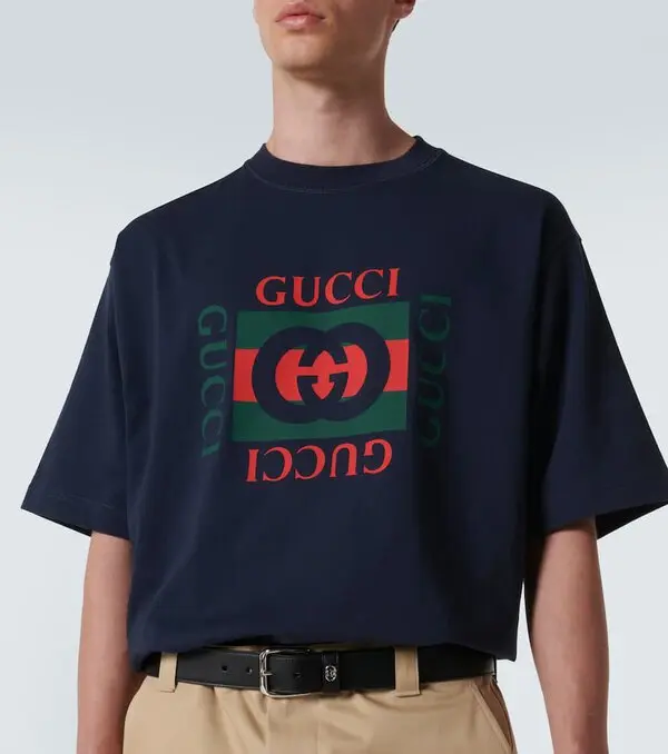 Gucci Logo Cotton Jersey T-shirt