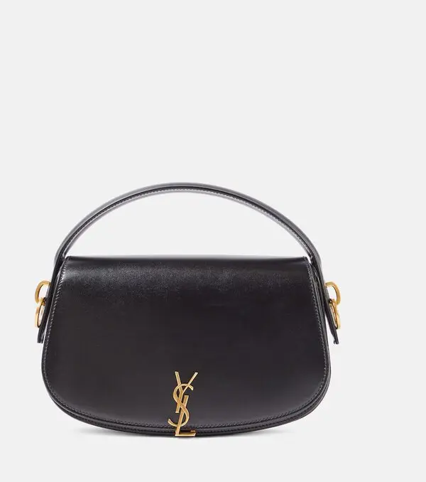 Saint Laurent Voltaire Leather Shoulder Bag - Black