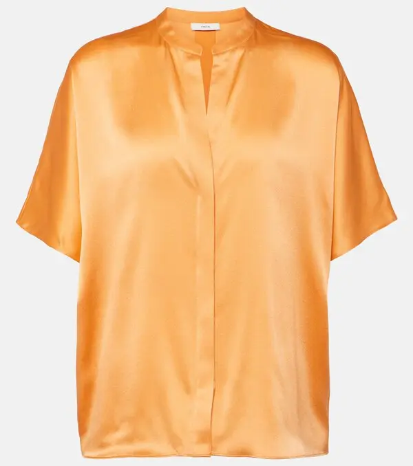 Vince Silk Satin Blouse