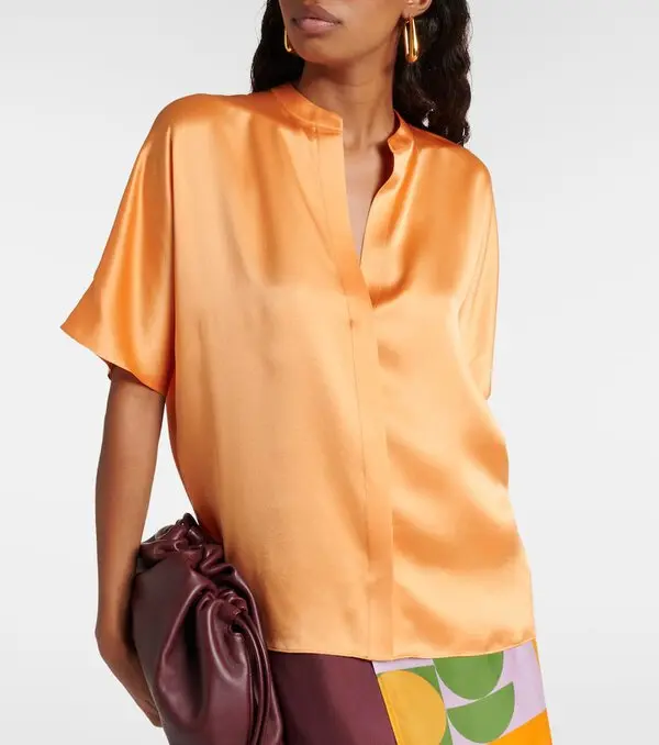 Vince Silk Satin Blouse