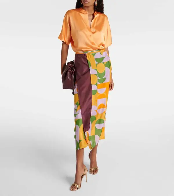Vince Silk Satin Blouse