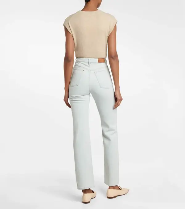 JOSEPH Fulham High-rise Straight Jeans