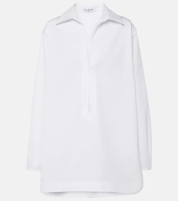 Alaïa Cotton Poplin Mini Dress