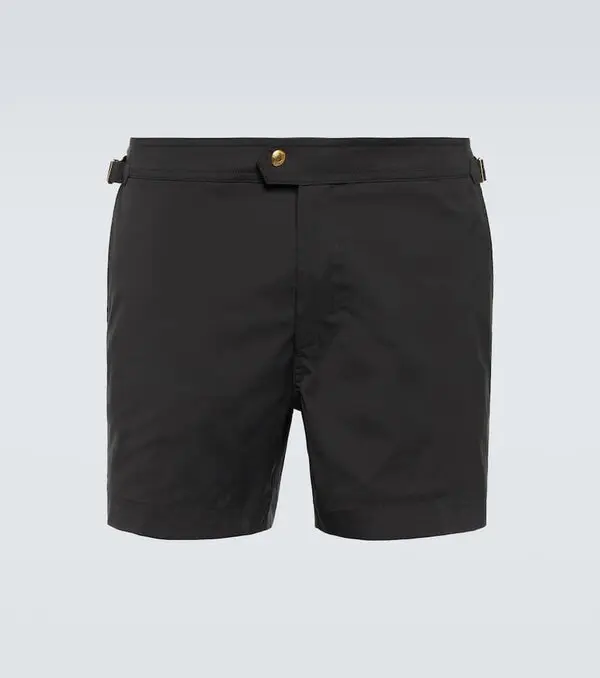 TOM FORD Side-buckle Swim Trunks - Black