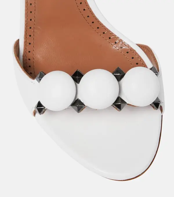 Alaïa La Bombe 90 Leather Sandals