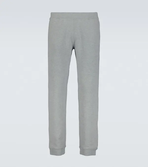 Sunspel Cotton Loopback Sweatpants - Grey