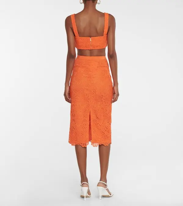 SELF-PORTRAIT Lace Pencil Skirt