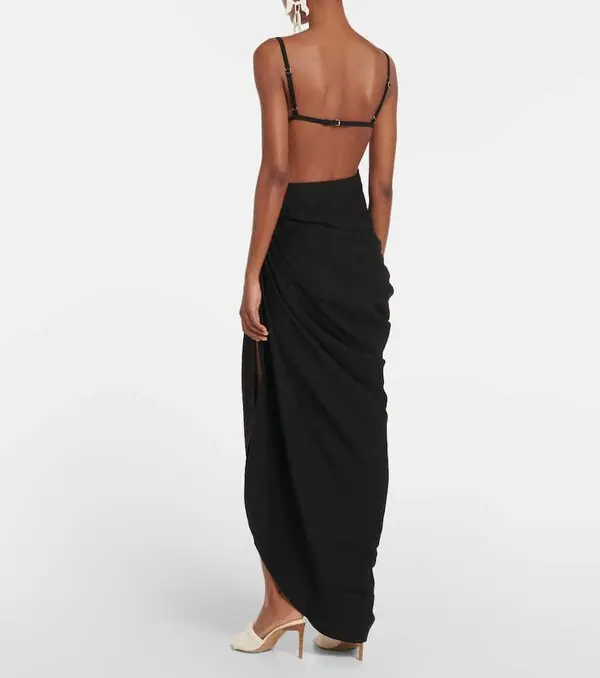 Jacquemus La Robe Saudade Maxi Dress - Black