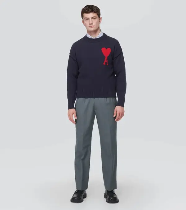AMI Paris De Cour Wool Sweater