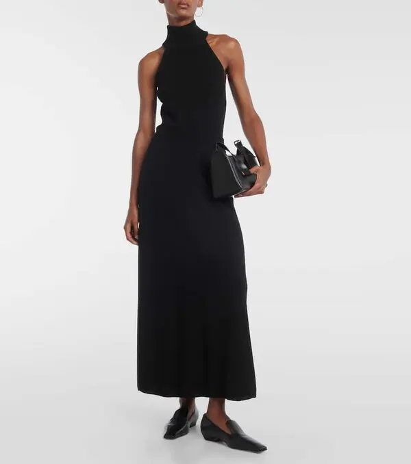 LISA YANG Freya Turtleneck Cashmere Tank Top - Black