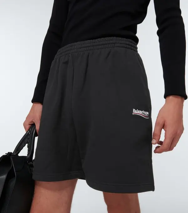 Balenciaga Printed Jersey Shorts