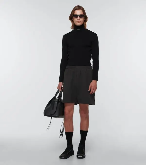 Balenciaga Printed Jersey Shorts
