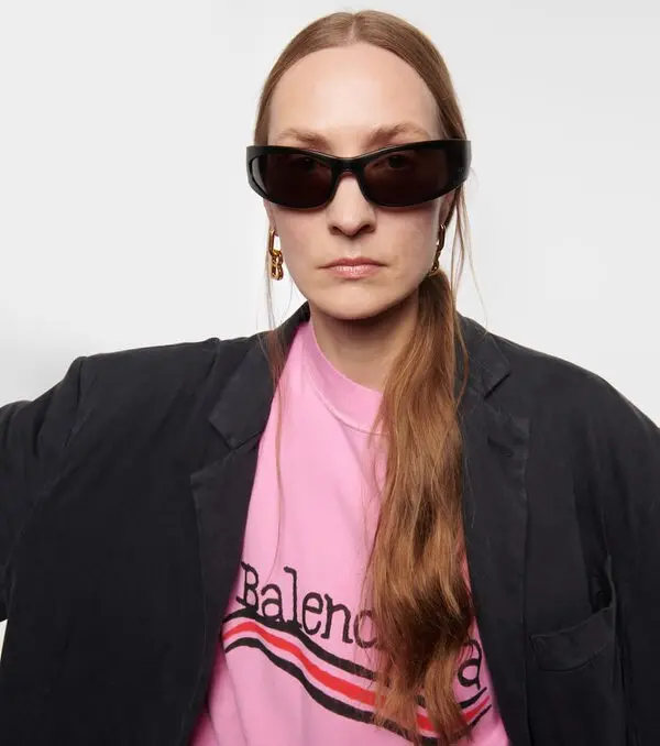 Balenciaga Reverse Xpander Sunglasses - Black