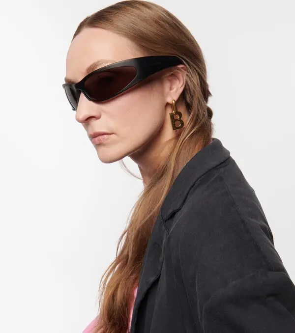 Balenciaga Reverse Xpander Sunglasses - Black