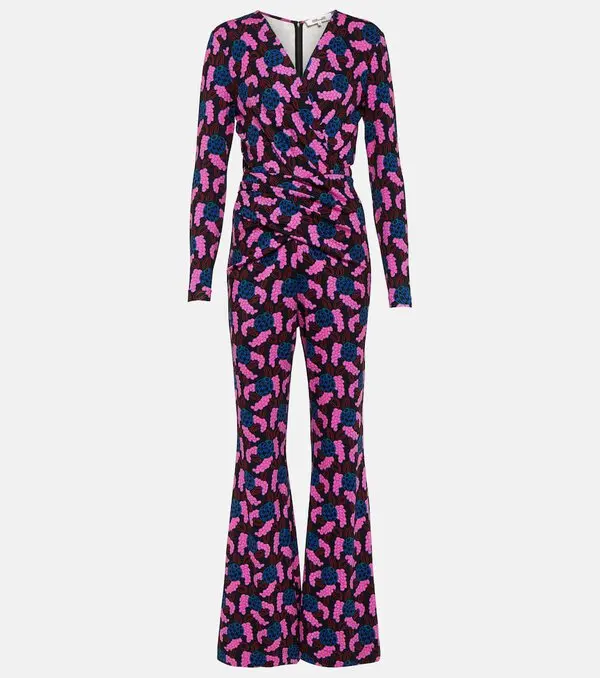 Diane Von Furstenberg Ursula Printed Jumpsuit - Multicoloured