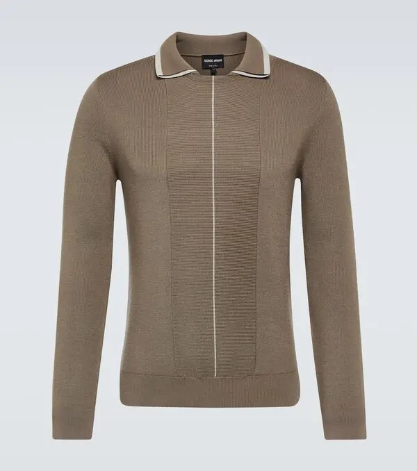 Giorgio Armani Wool Polo Top