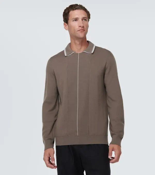 Giorgio Armani Wool Polo Top