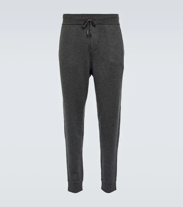 Ralph Lauren Purple Label Wool And Cashmere Sweatpants - Grey