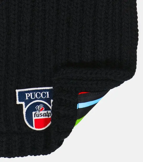 Emilio Pucci X Fusalp Ribbed-knit Wool Scarf