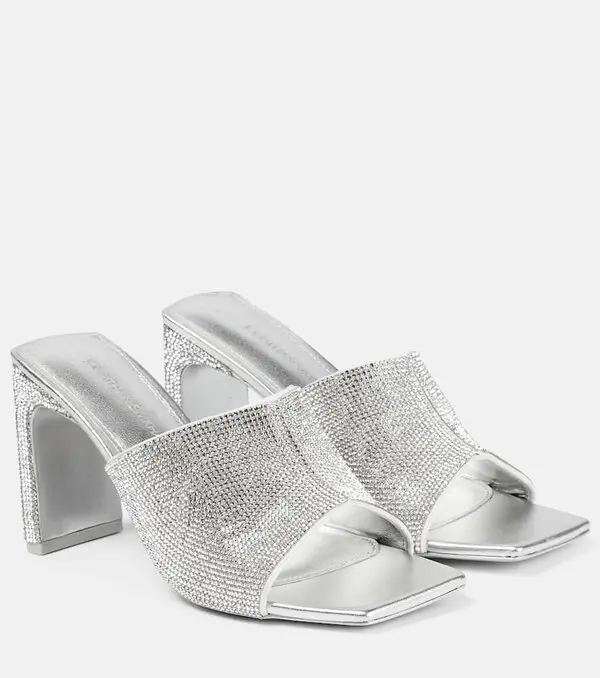 Simkhai Asia Crystal-embellished Sandals - Silver